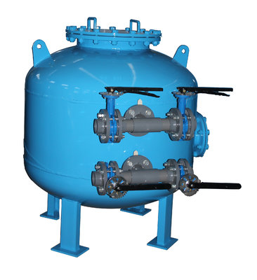 Fish Farming Bypass Shallow Pool Sand Filters for Circulating Water treatment