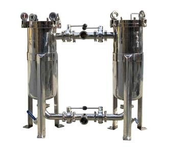 Energy-Saving Bag Filter For Water Treatment , Industrial Duplex Filter Housings