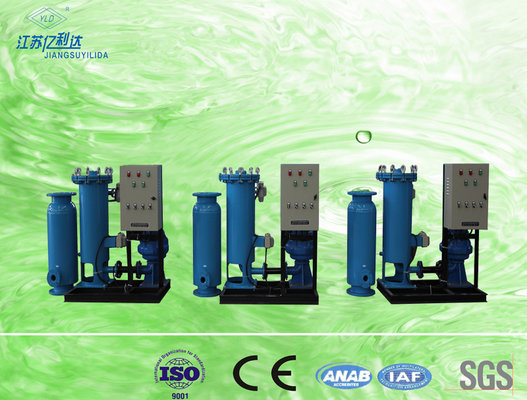 Heat exchanger rubber condenser ball cleaning system with PLC computer control