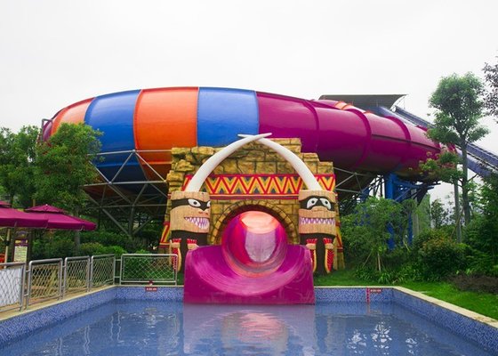Promotional Splendid Adult Large Fiberglass Water Slides with 15m Tower Height