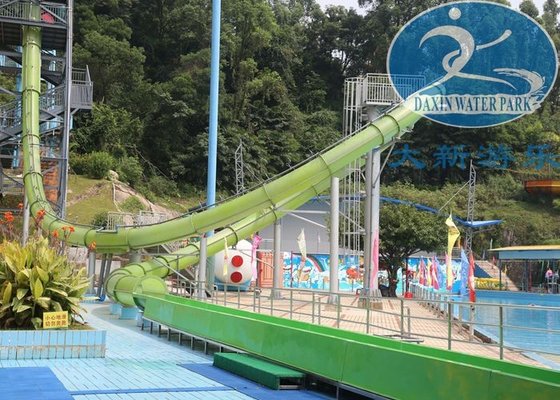 Green Backyard Water Slides , Cool Water Slides Racing Slide
