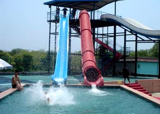Fun Excienting Water Park Slides with Pump , Adult Water Slide Equipment
