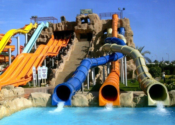 Fun Pumping Dragon Water Slide Games , The Amusement Park Slides