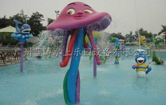 Water Park spray park equipment of acalephe water Toy , Aqua Park Equipment