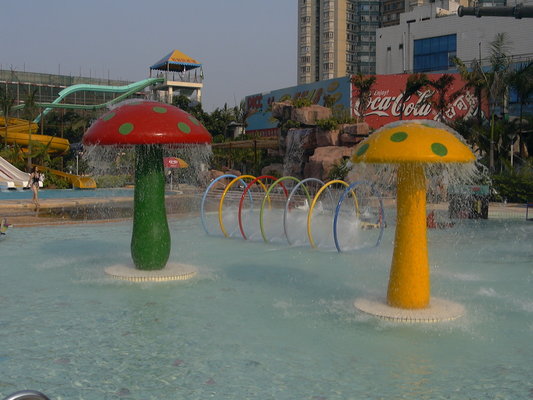Mushroom Water Fountain Spray Park Equipment Toddlers Entertainment