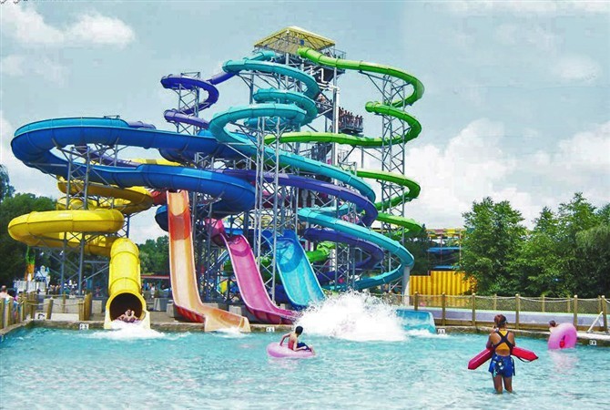 Fiberglass Spiral Water Slide