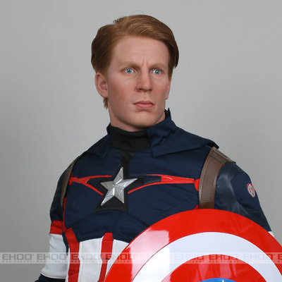 Figure di cera delle celebrità di Steve Rogers dell'attore ruolo realistico della celebrità in capitano Amercia