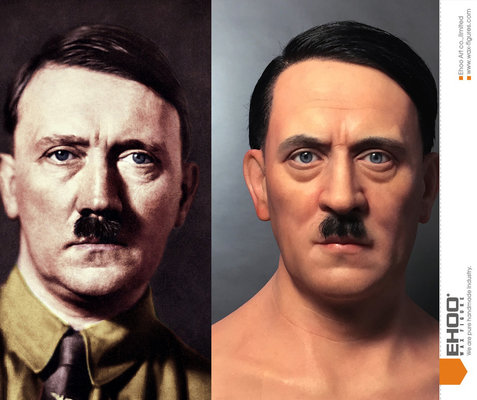 Cifre di cera elevate della celebrità del silicone di Hitler di emulazione per il museo storico di Hitler