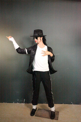 Figure di cera della celebrità del museo della cera di altezza a grandezza naturale della statua di cera 170cm di Michael Jackson