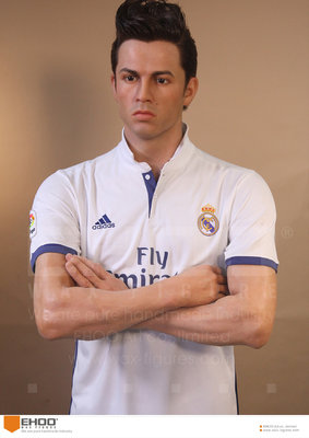 Figura di cera a grandezza naturale famosa di Cristiano Ronaldo del giocatore di football americano nello stoccaggio