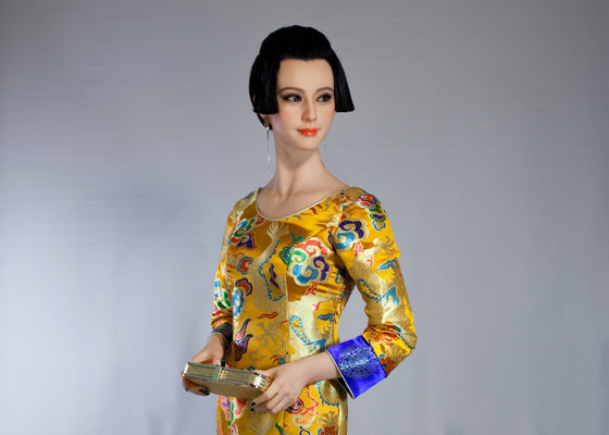 Alta figura di cera realistica di celebrità del fan Bingbing/figure di cera a grandezza naturale