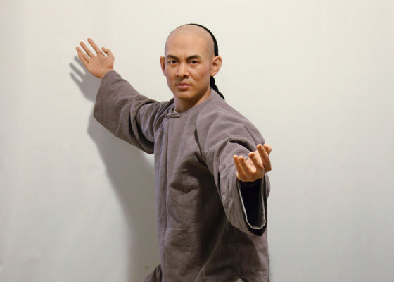 Figura di cera di Jet Li della celebrità/action figure a grandezza naturale per l'esposizione del museo