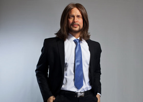 Action figure a grandezza naturale della celebrità di Brad Pitt di personalizzazione per il museo della cera