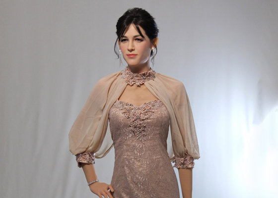 Signora occidentale Sculpture Celebrity Wax Statues della resina di Sophie Marceau per il museo