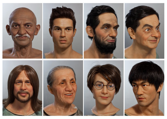 Caratteri resina di opera o action figure del silicone, sculture realistiche della cera