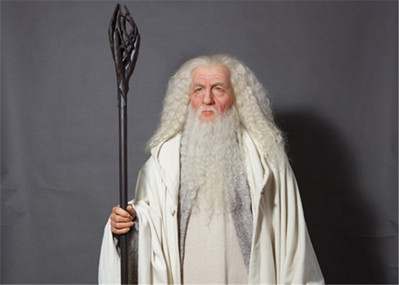 Action figure del silicone di Gandalf/figura di cera su misura viva realistica moderna del silicone