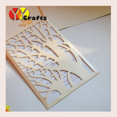 Hot Foil Stamping Married Invitation Card For Wedding , Personalized Invitation Cards