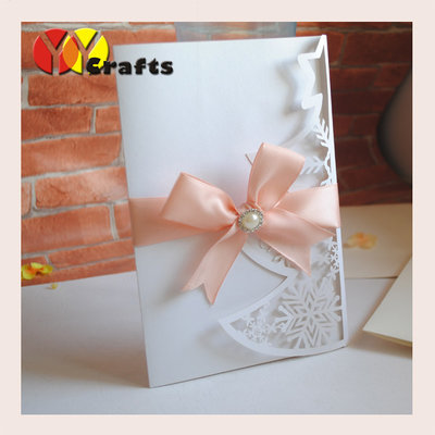 Snow Flowers Wedding Invitation Card Laser Cutting Envelope Seal
