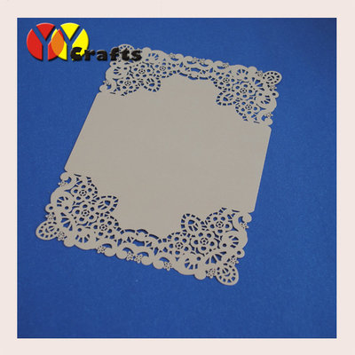 Business Party Invitation with Envelope seal , Laser Cut Birthday Cards