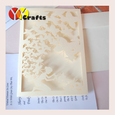Beautiful sweet 16 Birthday Invitations Laser Cut Invitation Card 