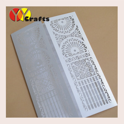 laser Cut wedding invitation card for wedding party and favor Purple Color arabic wedding invitation cards