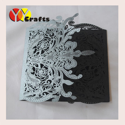 wedding invitation card Hot sell custom design elegant gold gelitter western style wedding invitation card