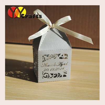 laser cut party supply wedding Boxes fashion cupcake box wedding chocolate packaging box with free name logo