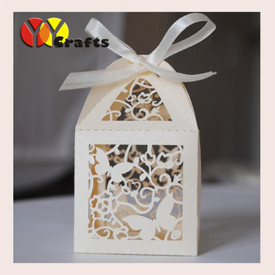 Event party supplies laser cut elephant wedding cake paper box for wedding gift boxes