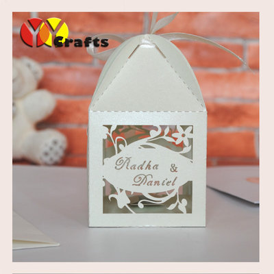 Elephant shape wedding cake boxes decorations party favors with free logo