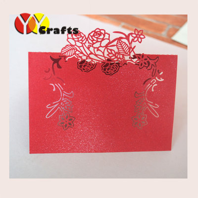 Red Rose wedding table place cards romantic  , Table Name Cards Wedding