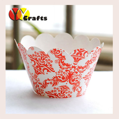Colorful cupcake wrappers flower paper wedding cupcake cake muffin decor