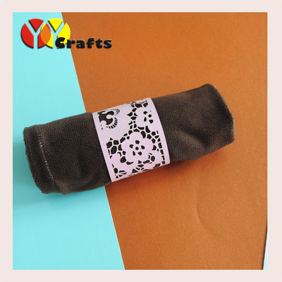 Customize Paper Laser Cut  Napkin Rings , Flower Wedding Fancy Napkin