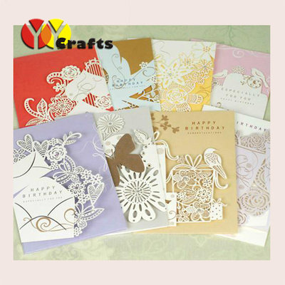 Handmade Wedding Greeting Card , christmas handmade cards OEM