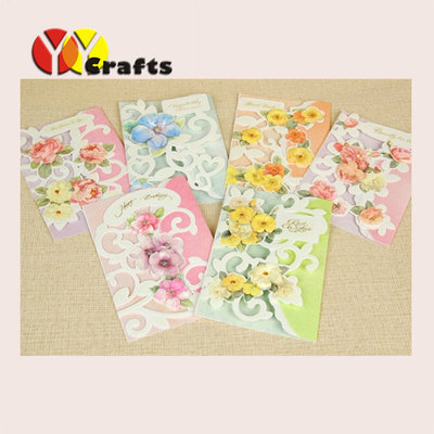 Colorful floral birthday cards with flowers , Marriage Greeting Cards