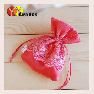 Lace Party Favor Bags  With Ribbons , Lace Wedding Favour Bags