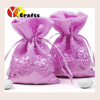 Lace silk wedding candy bags , wedding party decorations chocolate packaging bags