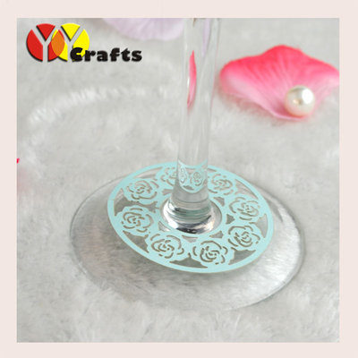 Rose Shape Wine Claims Engagement Wine Glass Decoration Various Colors