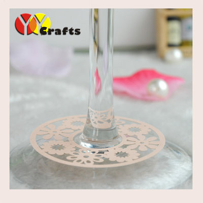 Flowers Wine Claims Decoration For Engagement Wine Glass Bottom