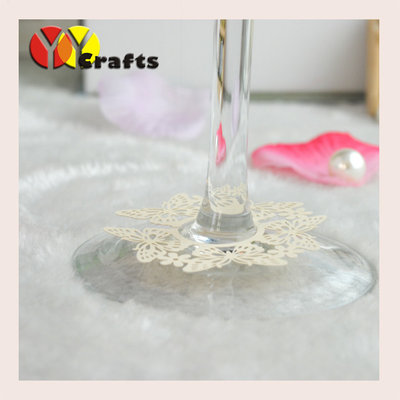 Butterfly  Wine Claims party wedding favors laser cutting paper