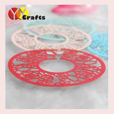 Personalized laser cut paper wine glass claims table decoration glass bottom claim