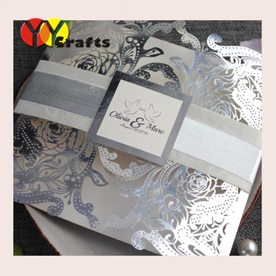 wedding invitation card Wholesale fancy handmade paper laser cut wedding invitation card