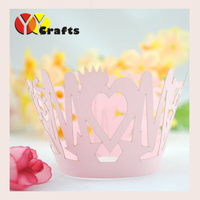 Unique handmade Laser Cut Cupcake Wrappers , custom cupcake cases