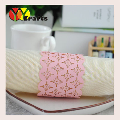 Fancy laser cut  Napkin Rings for Wedding ,  Paper Napkins For Restaurants