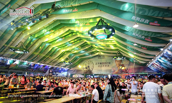 40x50m Polygon tent with 5m side height for beer festival