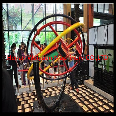 Fun park attractions rotation rides 2 seats human gyroscope supplier