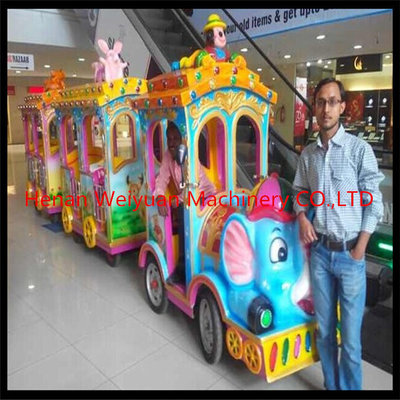Park sightseeing electric trackless train elephant Low price for sale supplier