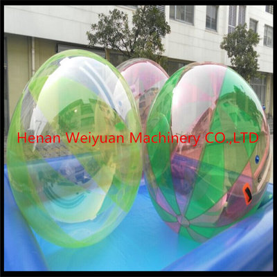CE certificate durable  2M  TPU0.8 Colorful Water Walking Ball  with German zip use in shopping mall supplier