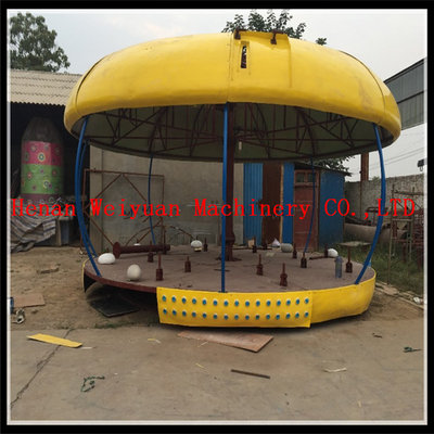 Popular and beautiful amusement park ride yellow duck carousel supplier