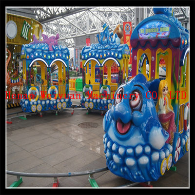 customized electric track train, under sea world train ride for sale supplier