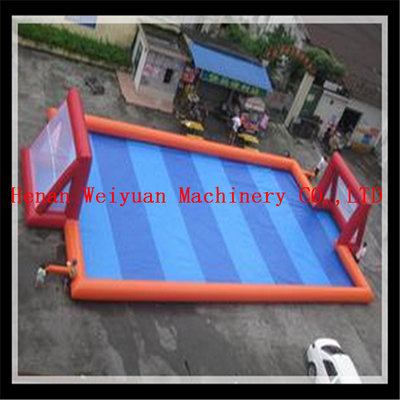 CUSTOMIZED best quality water inflatable soap football for summer supplier